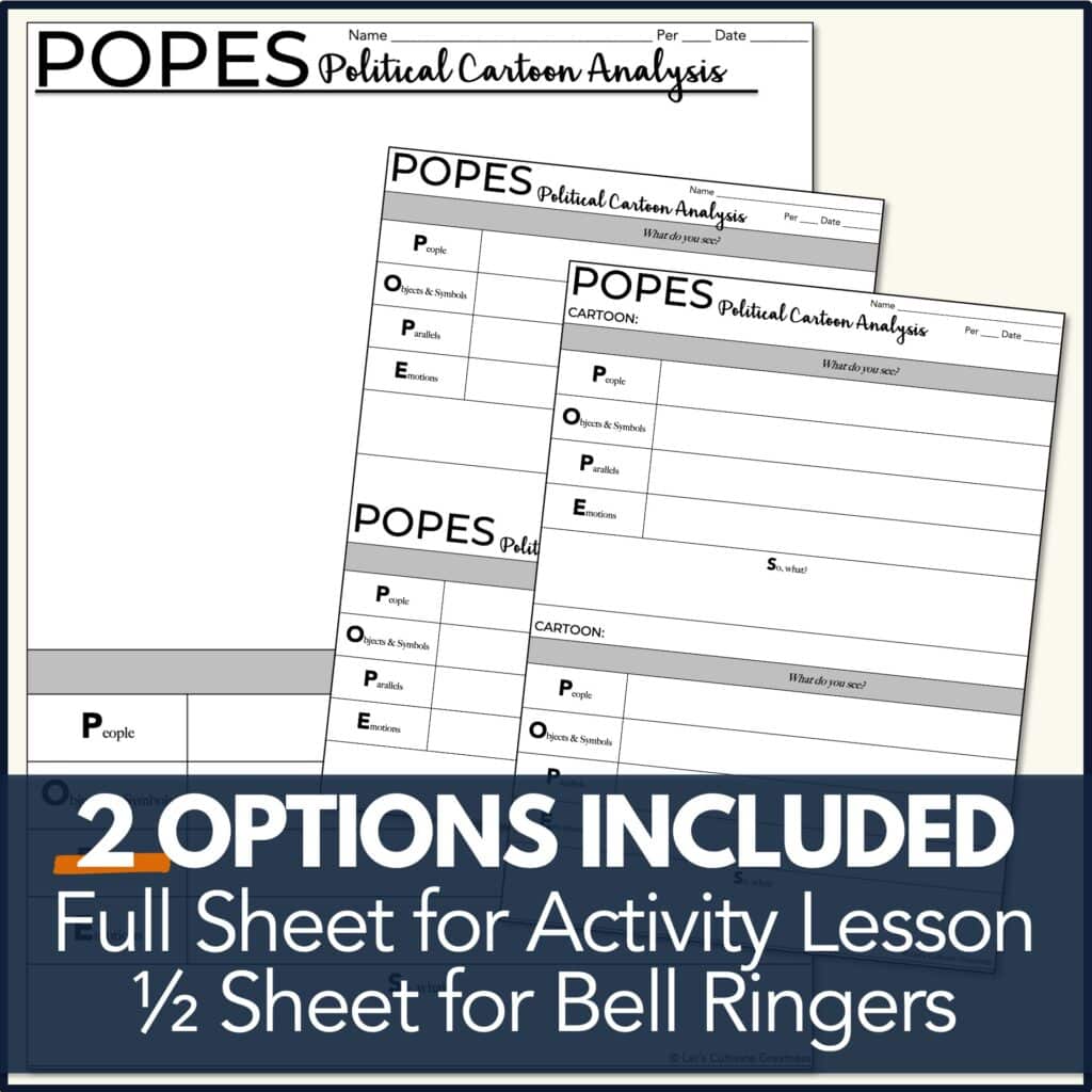 Political Cartoon Analysis Kit - Let's Cultivate Greatness