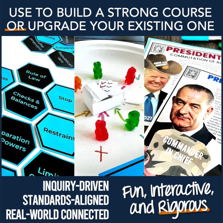 Civics and Government Classic Full Course Curriculum Bundle for High School