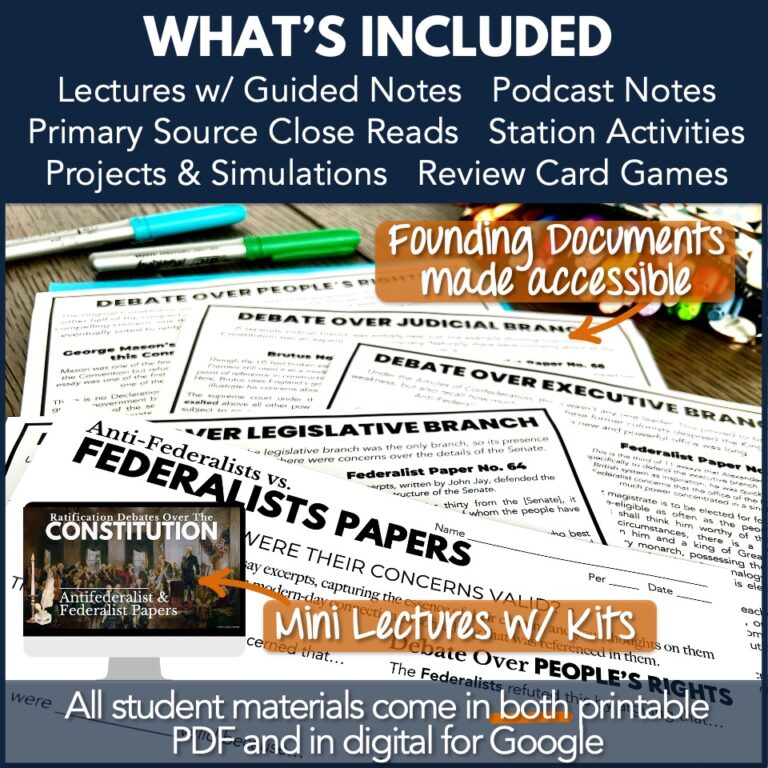 Origins of US Government Unit Bundle - Let's Cultivate Greatness